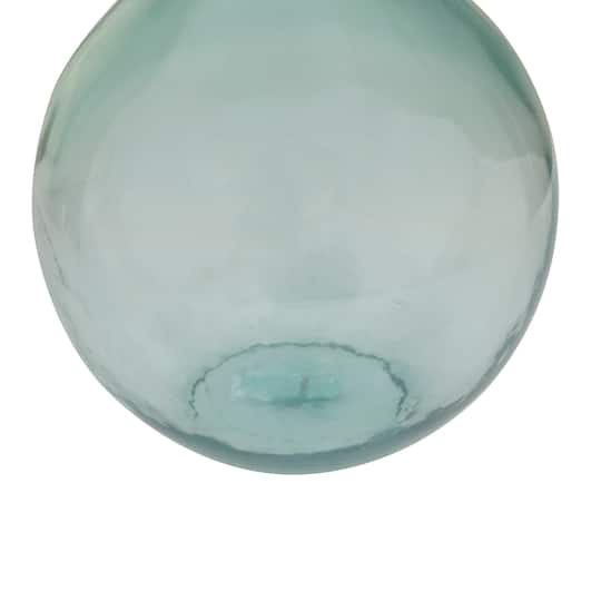 Blue Recycled Glass Handmade Spanish Vase 11 X 11 X 17 Michaels
